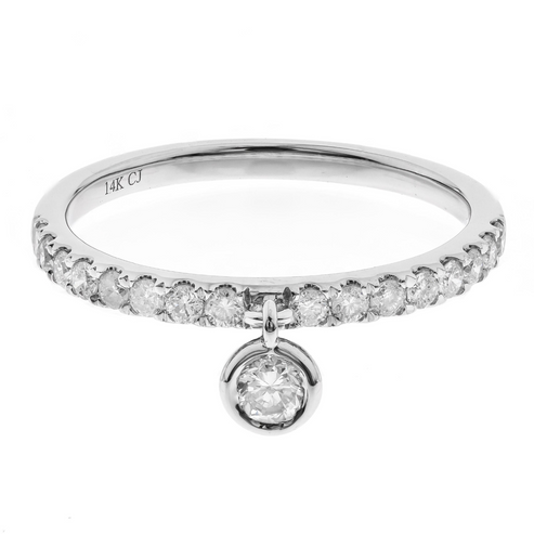 14K Gold Dancing Diamond Ring – gemsalacarte